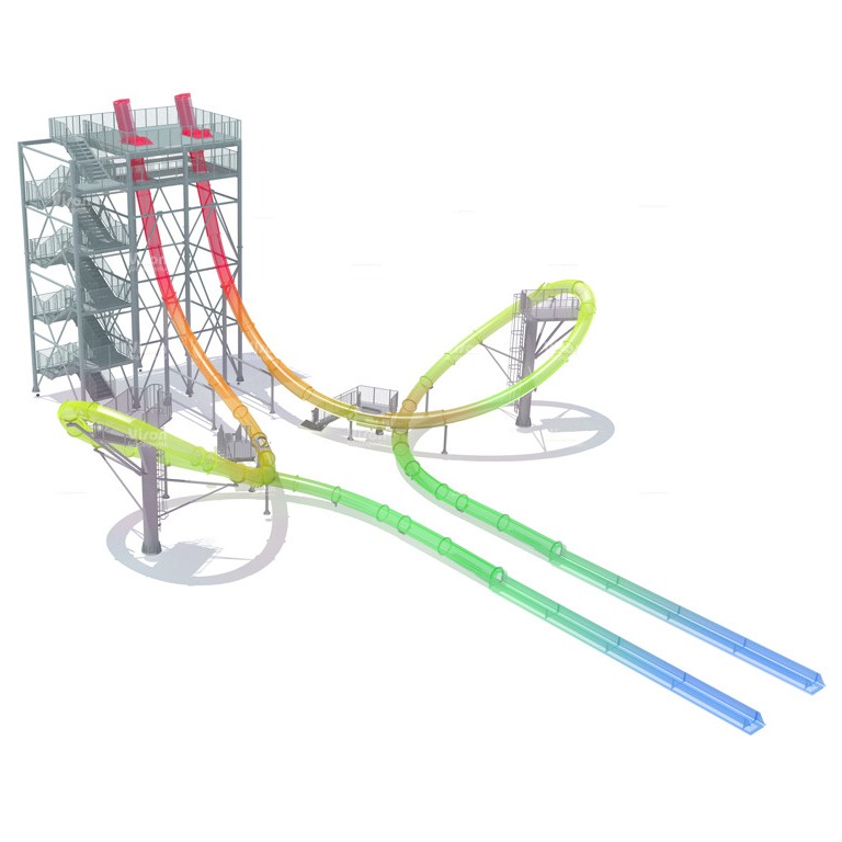 Speed Aqua Loop / Body Slide Aqua Park Fiberglass Water Slides ...