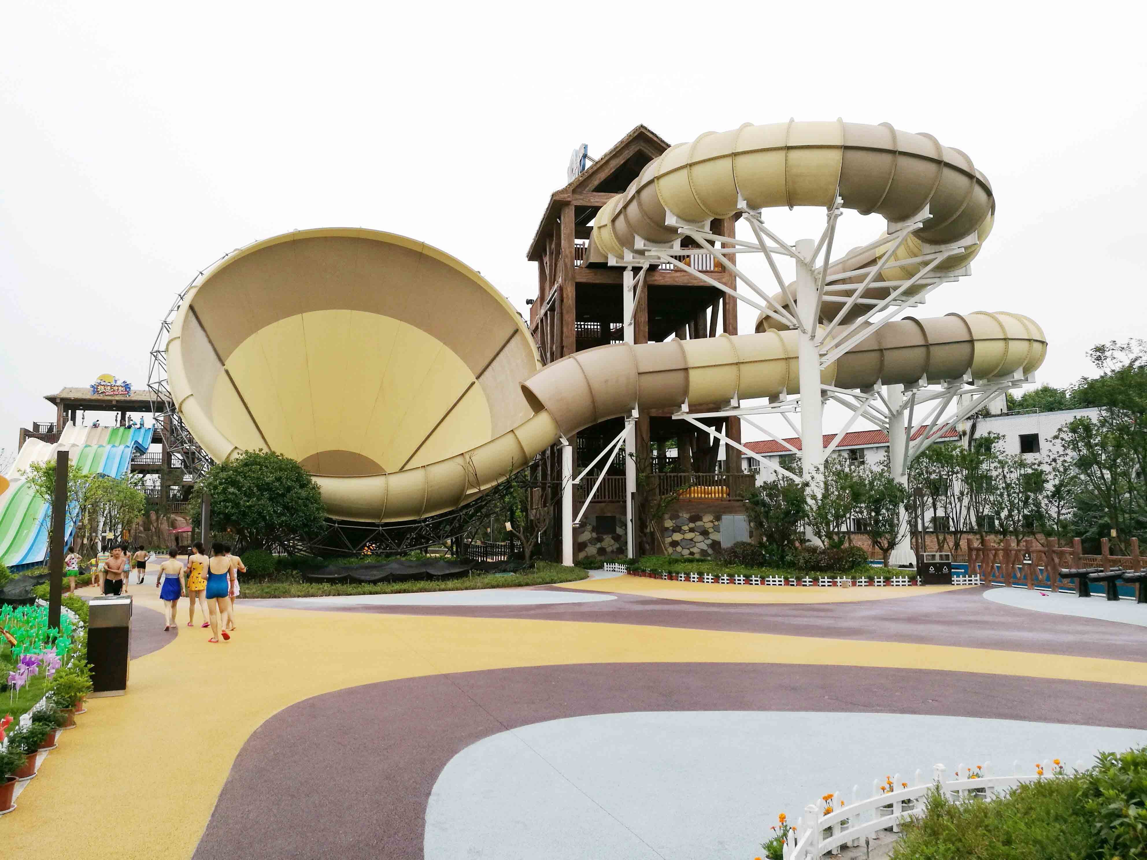 Tornado Fiberglass Commercial Family Water Slide For Water Park , 42 ...